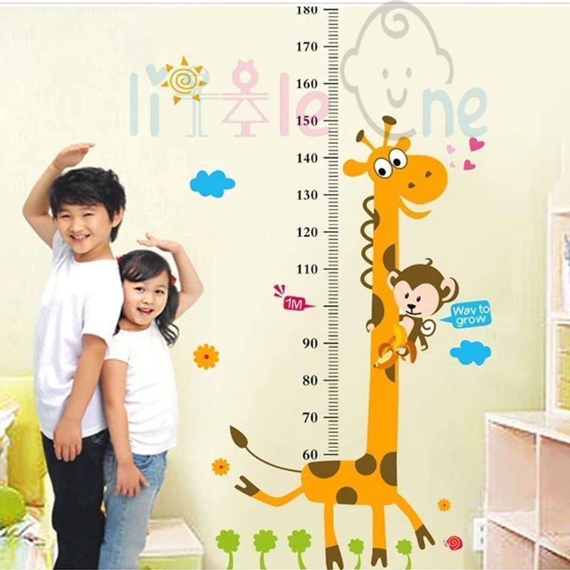 {SALE} PAPAN TANDA KETINGGIAN BUDAK STIKER LEKAT UKUR TINGGI Baby Boy ...