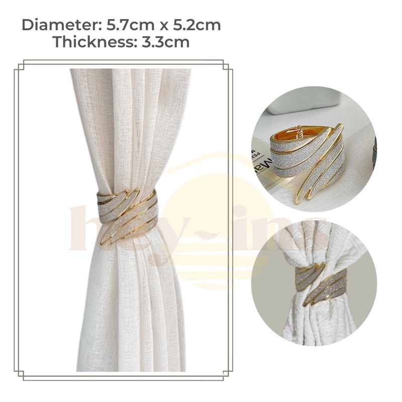 Curtain Tieback Organiser Curtain Accessories Curtain Tie Pearl ...