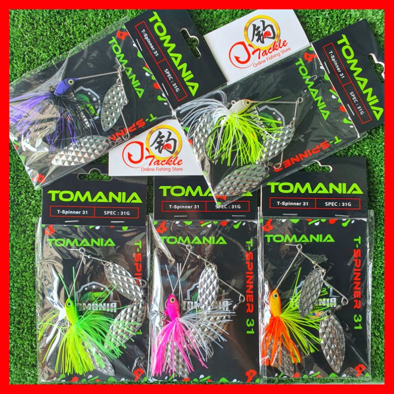 Tomania T-Spinner 31g Casting Fishing Lure ( Gewang Toman ) Sinking ...