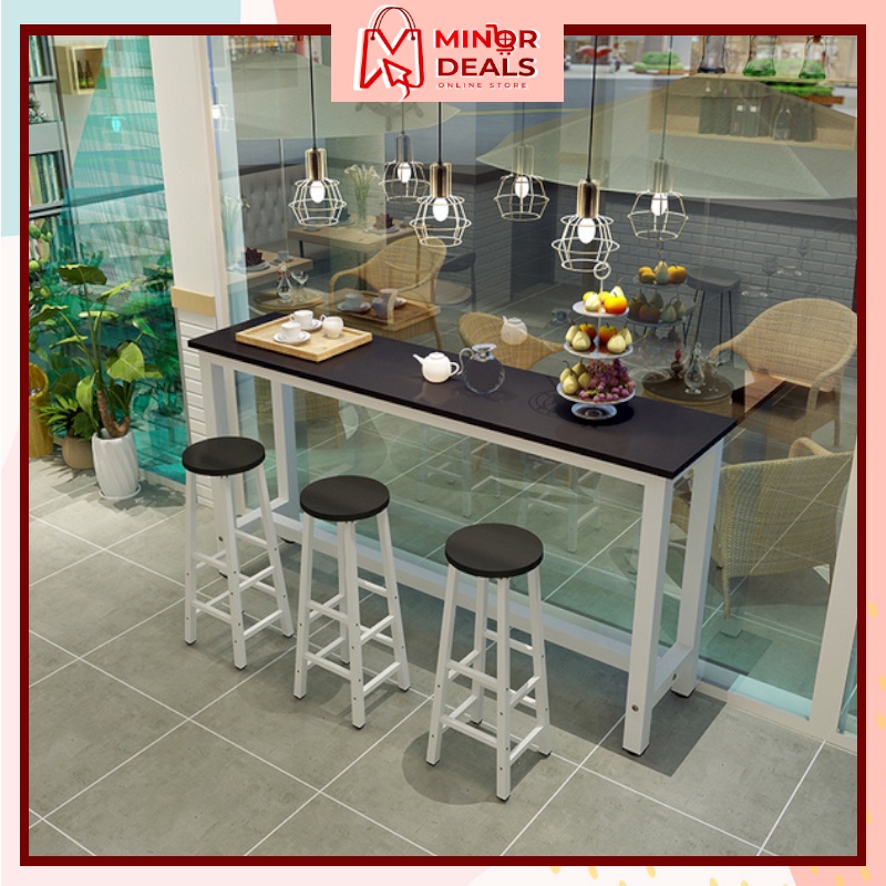[READY STOCK] Bar Table 120cm 140cm With Two Or Three Bar Stools ...