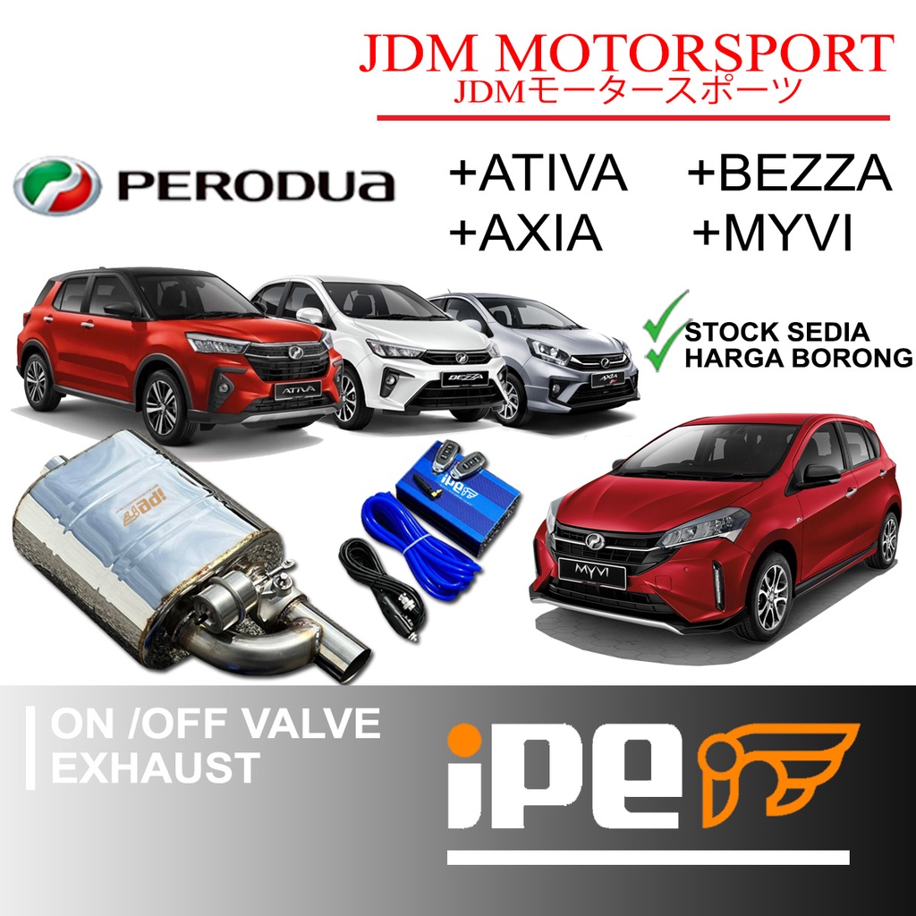 IPE EXHAUST | PERODUA MYVI AXIA BEZZA ATIVA VALVE EXHAUST SET COMBO ...