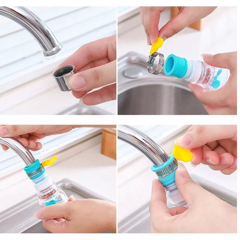 Flexible Water Faucet Connection Tap Water Filter (There Is A Clamp ...