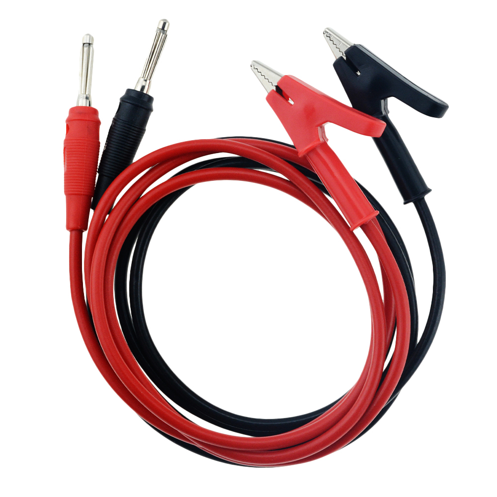 1PCS Copper 4mm Banana Plug to 10mm Crocodile Clip Banana Plug Cable ...