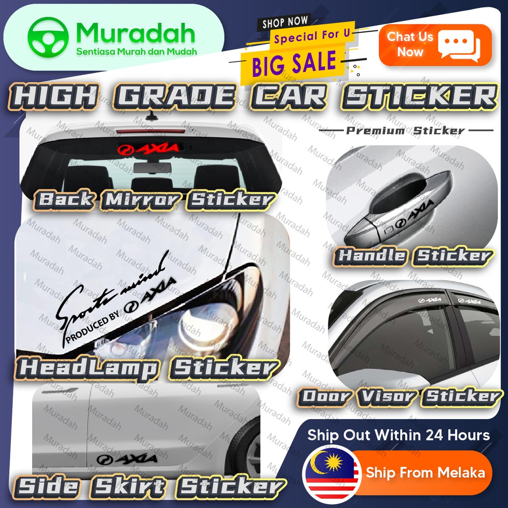 HIGH GRADE STICKER AXIA REFLECTIVE STICKER STARTED PACK RAINVISOR ...