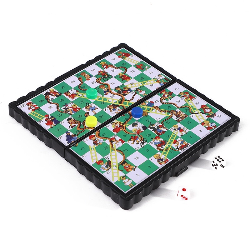 Portable Foldable Magnetic Pocket Board Game I Snake & Ladder For Door ...