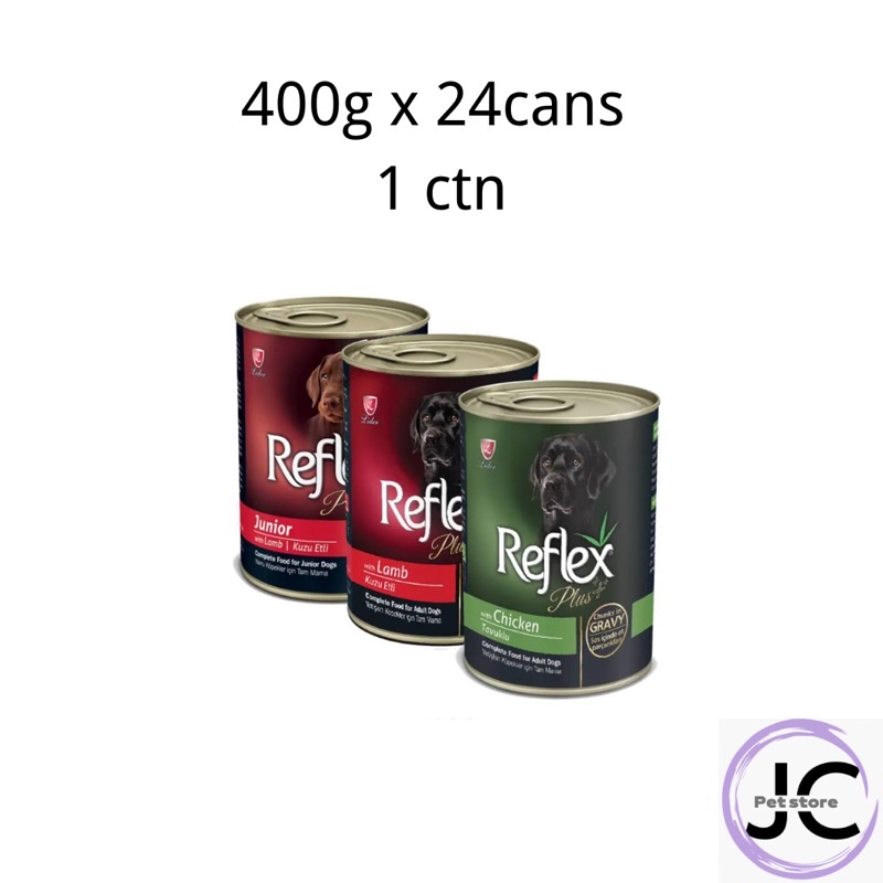Reflex Plus Dog Canned 400g x 24cans (1 ctn) | Shopee Malaysia