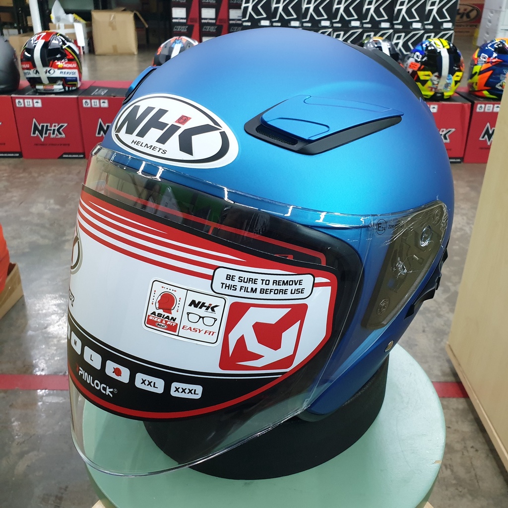 NHK Helmet R1 v2.0 Solid (Blue Doft Microlock) | Shopee Malaysia