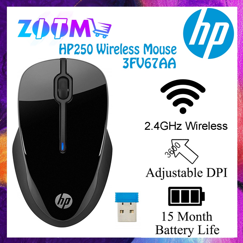 HP 250 WIRELESS MOUSE (3FV67AA) | Shopee Malaysia