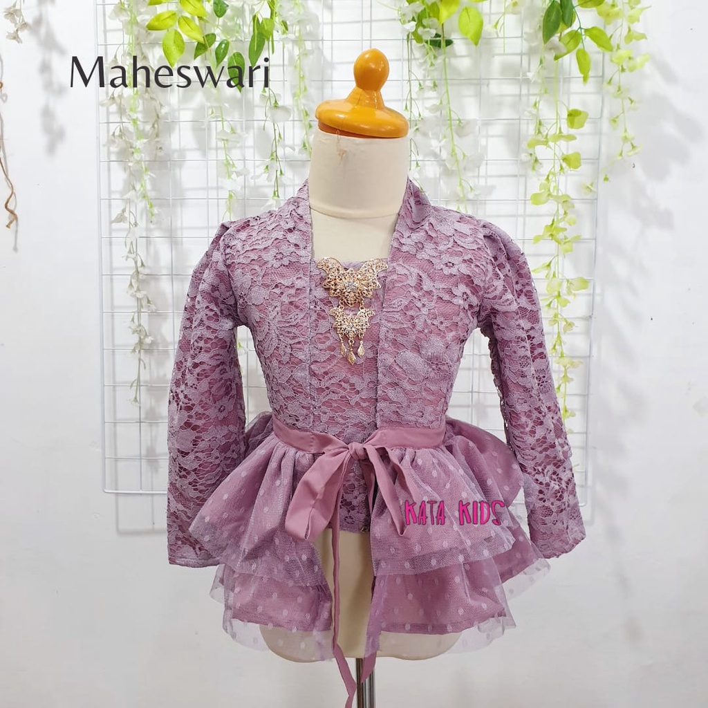 Children's Kebaya/Tops Only Modern Kebaya/Maheswari Kebaya Tops Only Long Original By Kata Kids ...