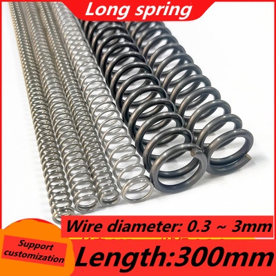 Long spring wire diameter 1.2mm OD6-25mm length 300mm compression ...