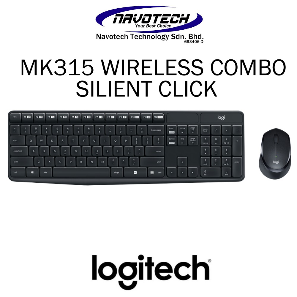 Logitech MK315/MK235/MK270R/MK220 Wireless Keyboard and Mouse | Shopee ...