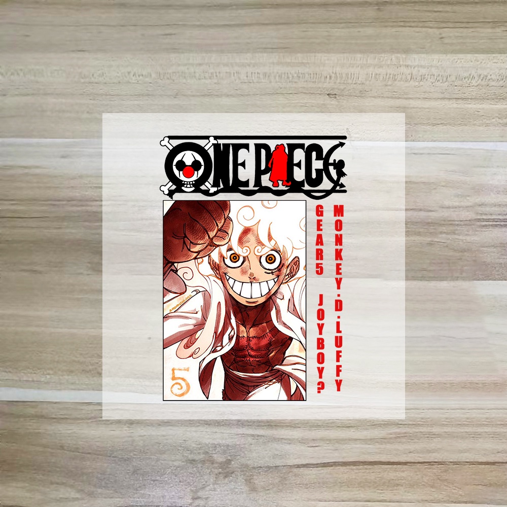 One Piece Gear5 Ironing Patches Fashion T-Shirt DIY Decoration ...