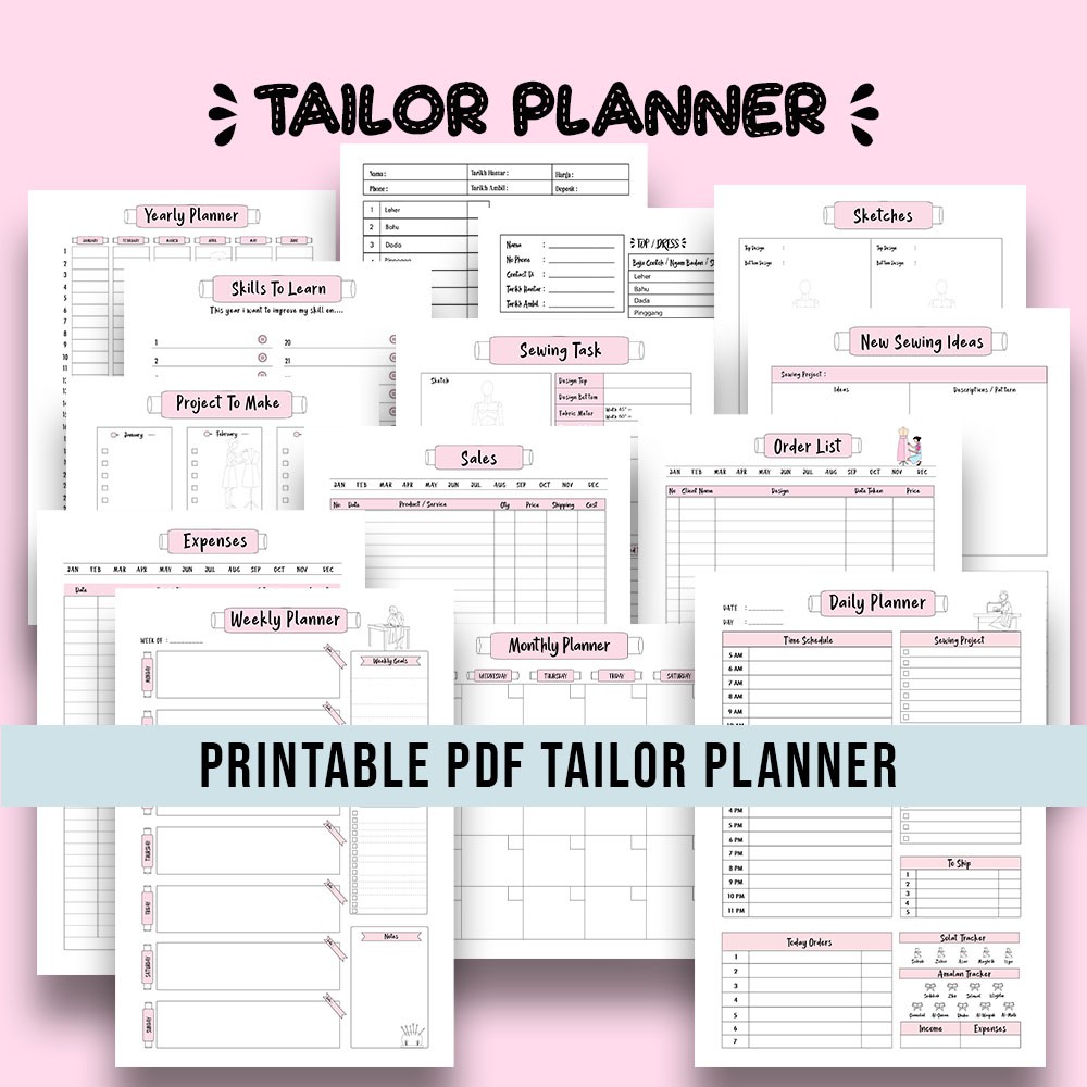 PDF Tailor Planner | 2021 Planner | Business Planner | Business Planner ...