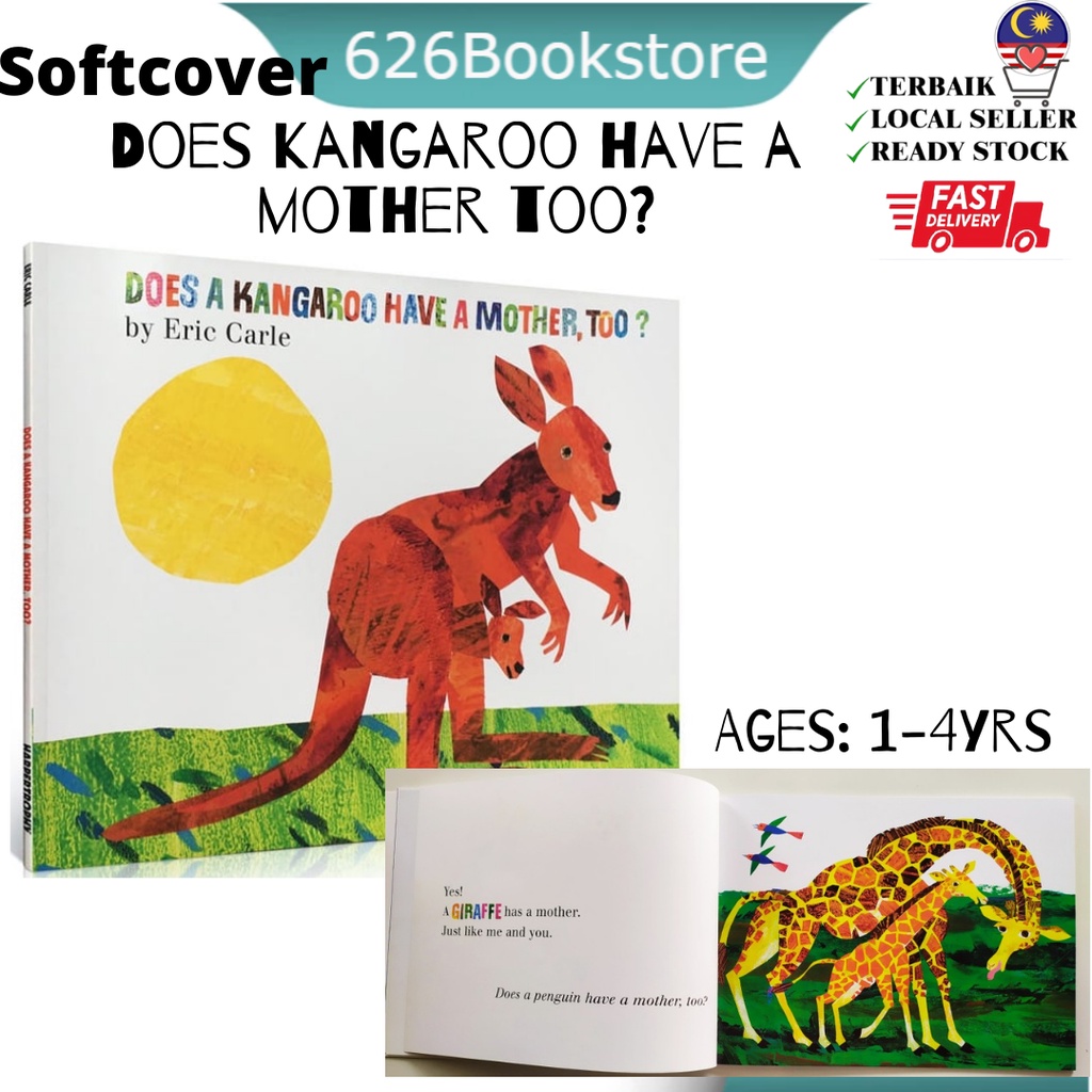 [626Book] Does Kangaroo Have a Mother too? Softcover A4 Size Bedtime ...