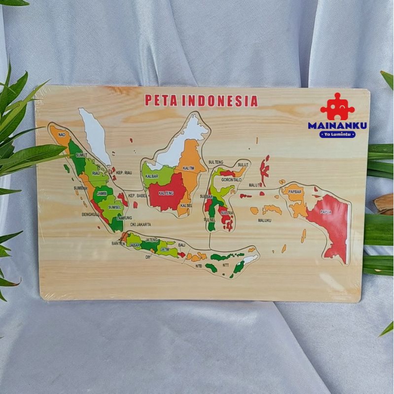 Children's Educational Toys Puzzle Map Of Indonesia | Shopee Malaysia
