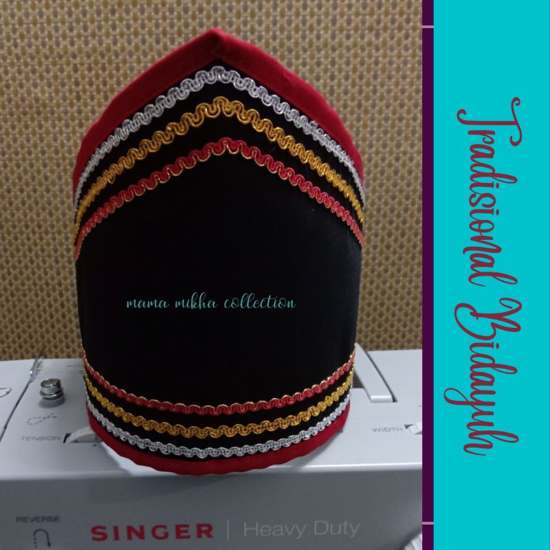 Topi @ Tanjak Tradisional Bidayuh Dayak Borneo Baju Tradisional Bidayuh ...