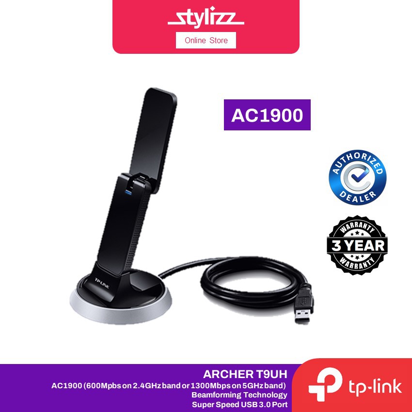 TP-LINK AC1900 Wireless 5Ghz High Gain Dual Band WiFi USB Adapter ...