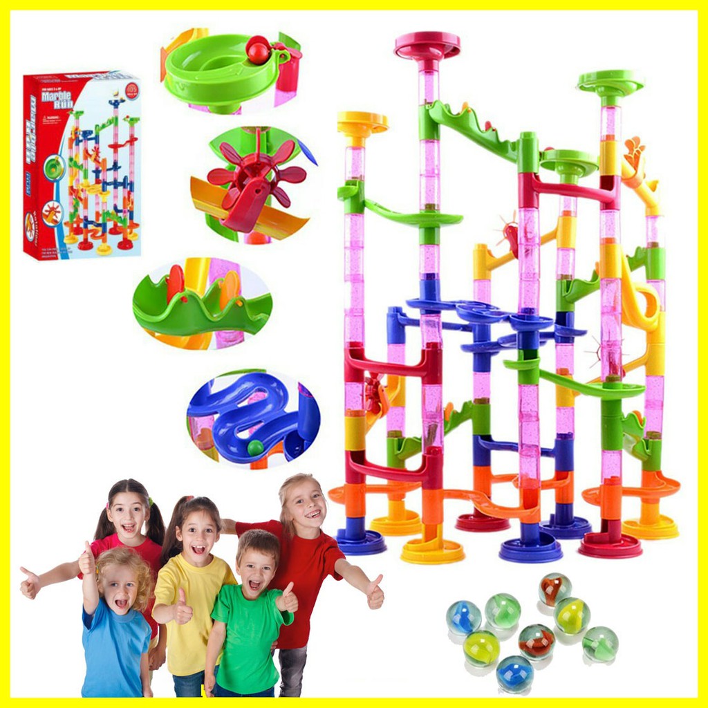 105pc Unique Funny Marble Run Racing Marble Run Puzzle Educational Baby ...