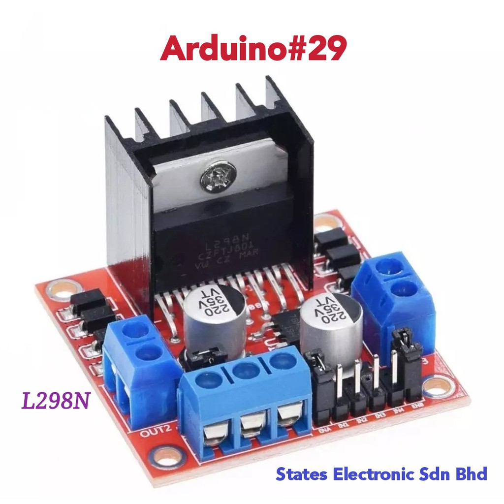 Arduino#29 L298N Module Dual H-Bridge Motor Driver | Shopee Malaysia