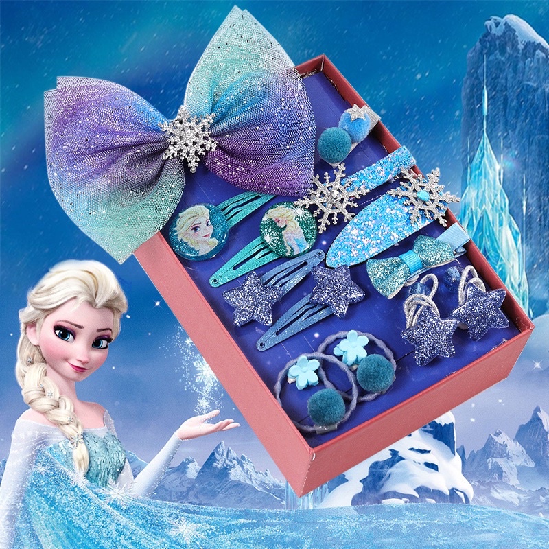 Frozen Elsa Princess Kids Hair Accessories Cute Headwear Girls Shinning ...