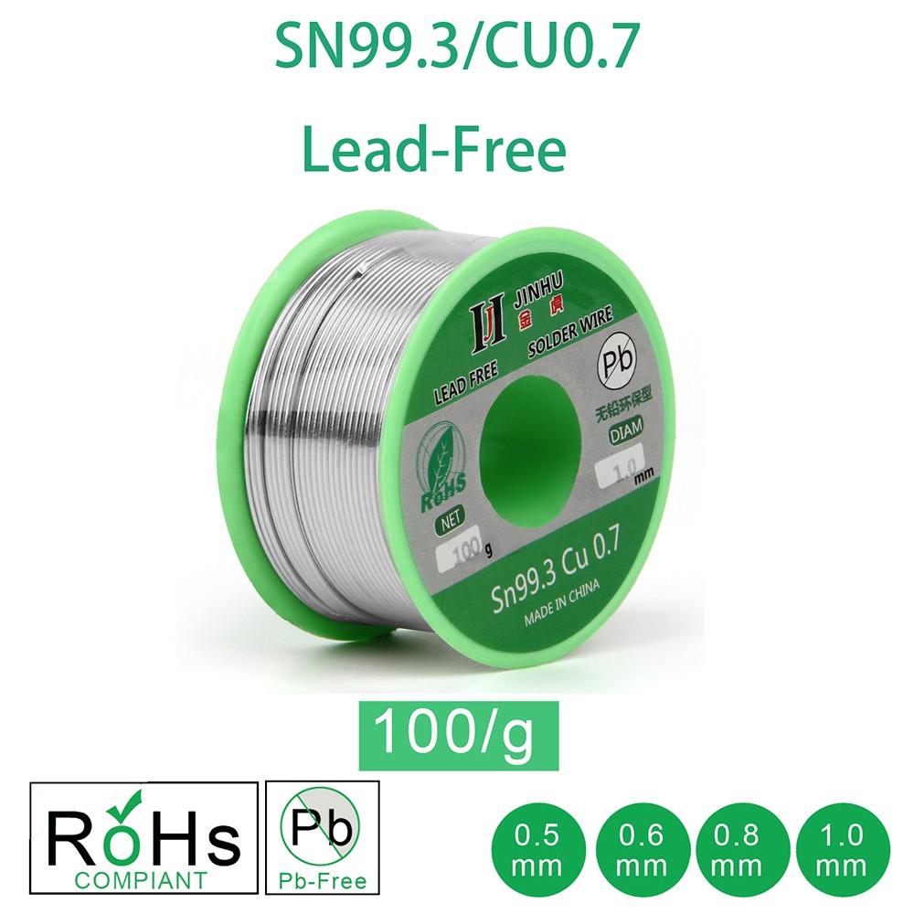 100g Lead-free Solder Wire 0.5-1.0mm Unleaded Lead Free Rosin Core for ...