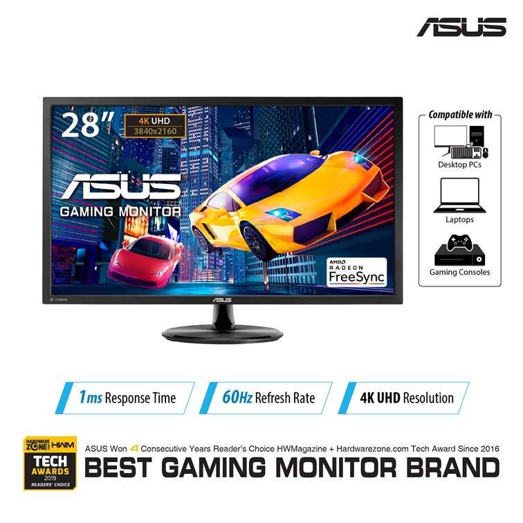 ASUS VP28UQG Gaming Monitor - 28 inch | Shopee Malaysia