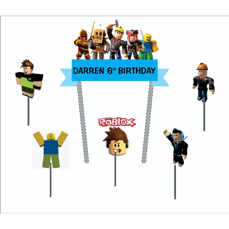 Roblox Topper With Name | Shopee Malaysia