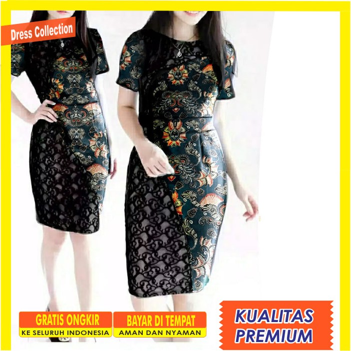 Original Dressco Megan Batik Dress Premium SKU-LS | Shopee Malaysia
