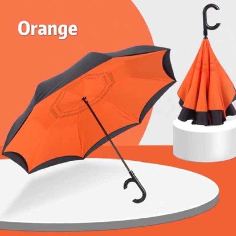 (Ready Stock) Inverted Reverse Automatic Umbrella | Shopee Malaysia