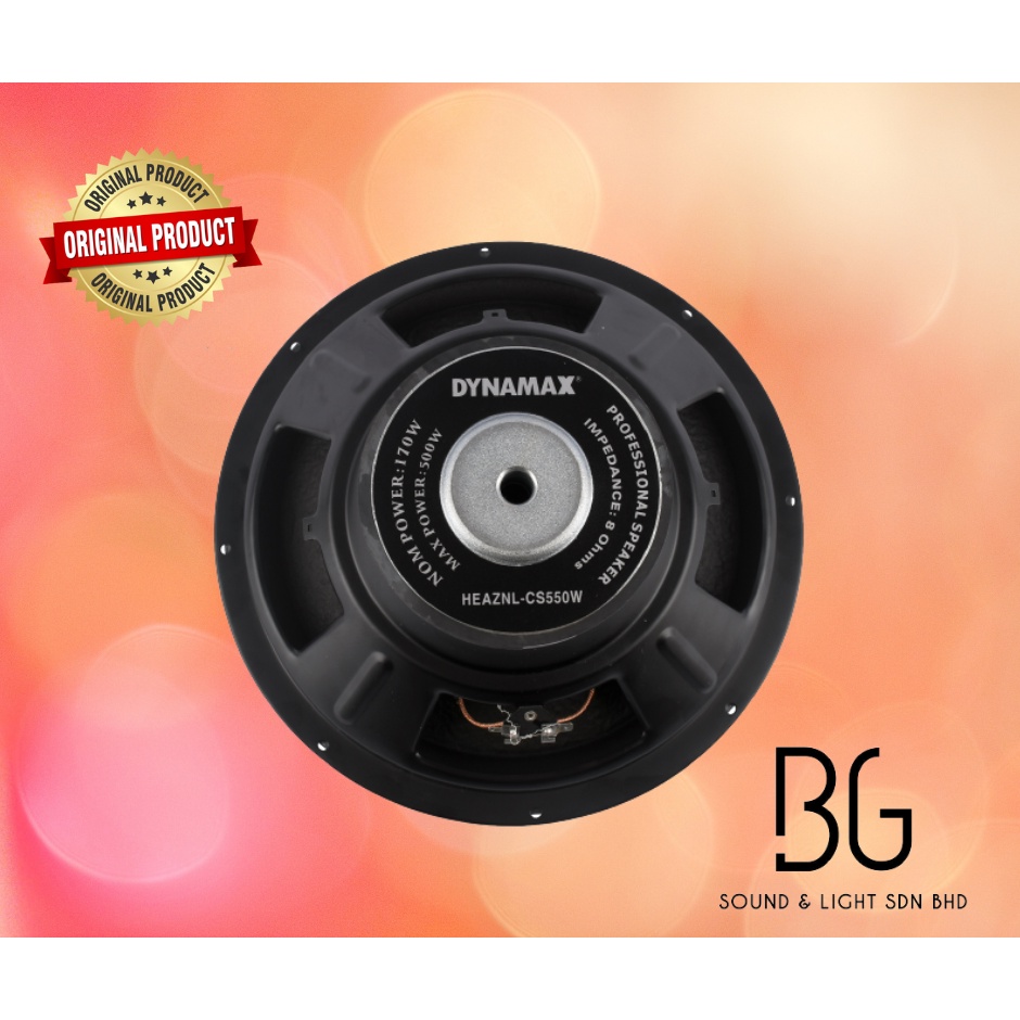DYNAMAX CS550W 12" 250W Woofer Karaoke Speaker Unit (1 PC) | Shopee Malaysia