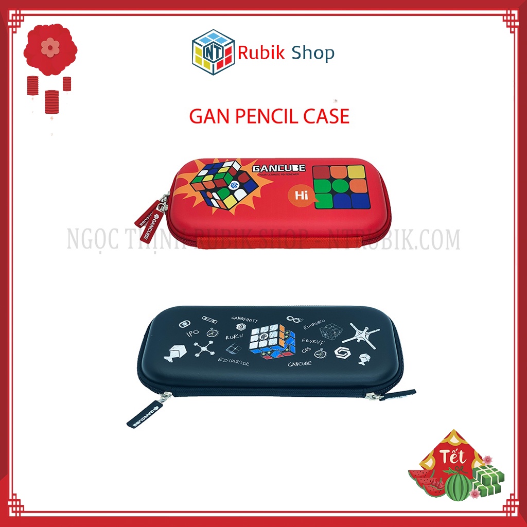 [Rubik Accessories] Gan Pencil Case black/Red - Gan Pencil Case ...