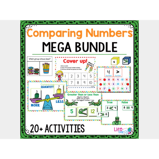 Printable *Comparing Numbers mega bundle | Shopee Malaysia