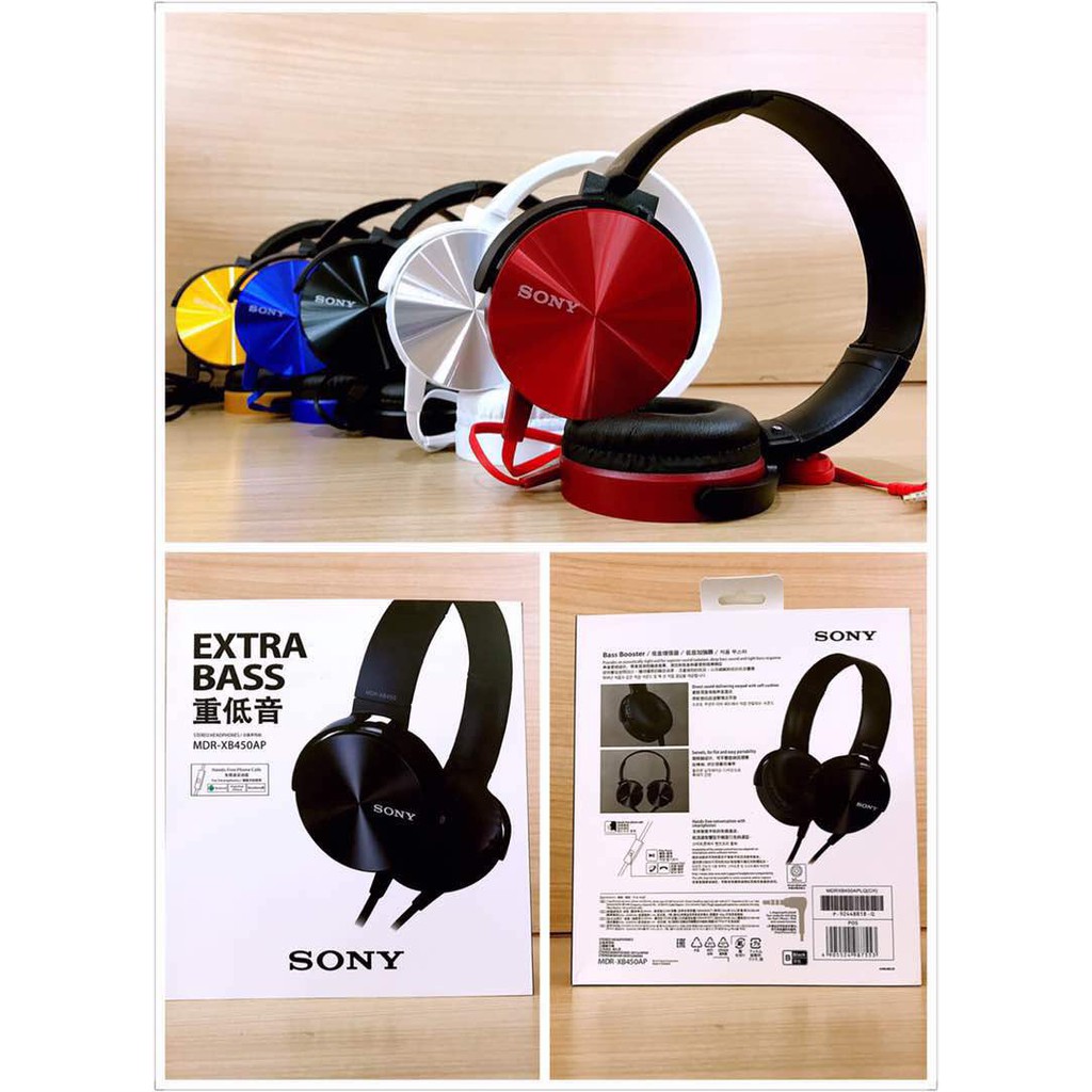 SONY MDR - XB450 AP/BT EXTRA BASS Stereo Headphone | Shopee Malaysia