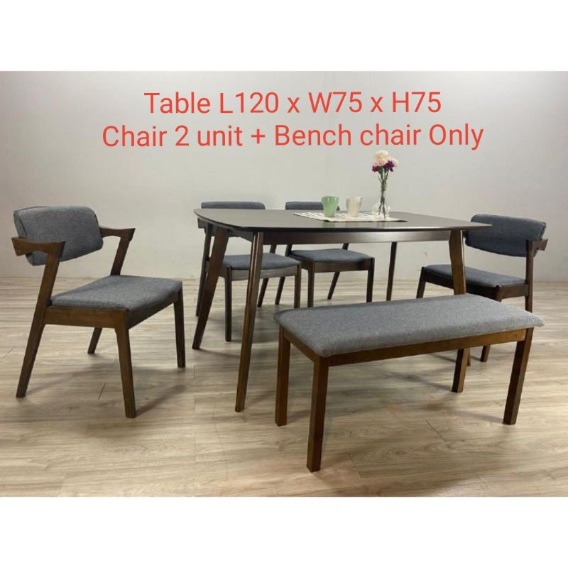 NORDIC DINING SET 1+2+BENCH #READY STOCK | Shopee Malaysia
