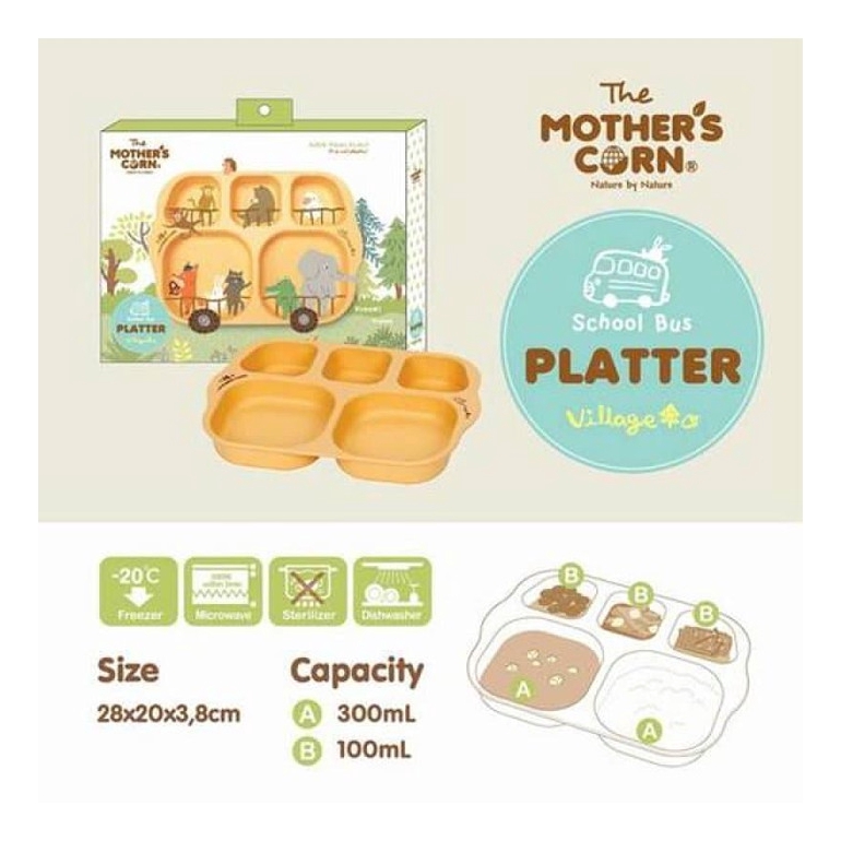 Mother Corn School Bus Platter (Eating Place to Use Box) | Shopee Malaysia