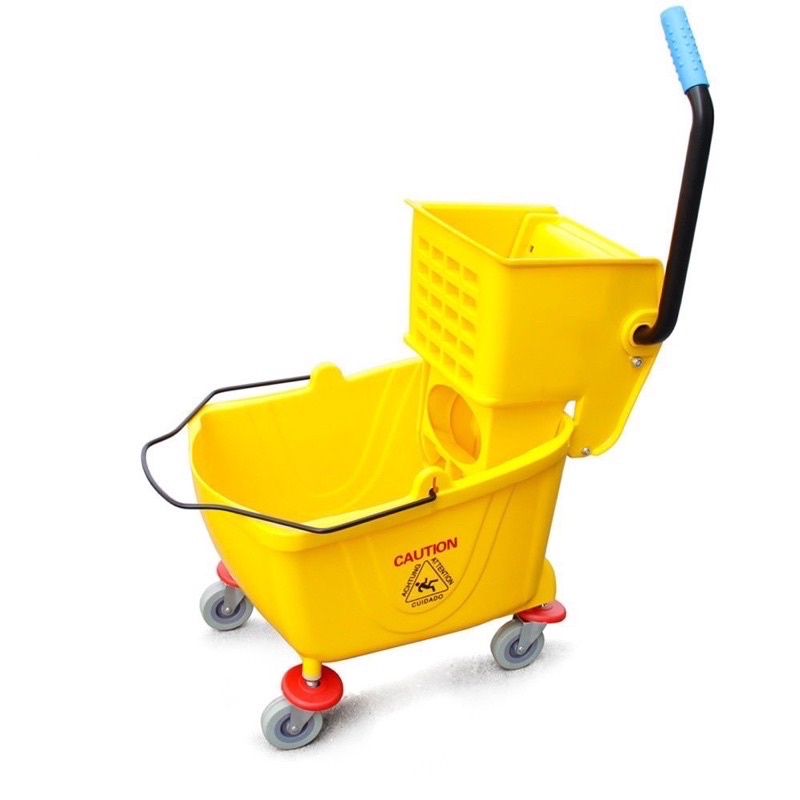 Yellow Mopping Pail With Wringer Trolley 20L/32L / Mop Cart ...