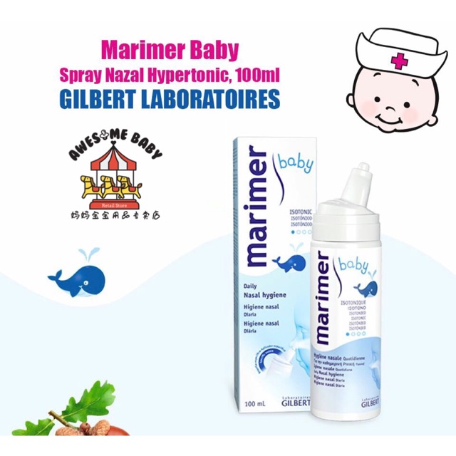 Marimer Baby Nasal Hygiene Spray 100ml (Expiry: March 2022) | Shopee ...