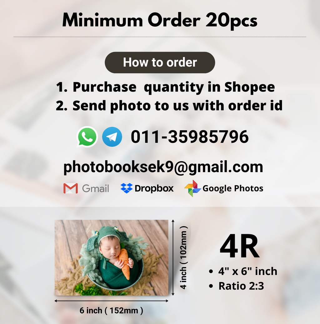 4R ( 100pcs ) Photo Print Package | Shopee Malaysia