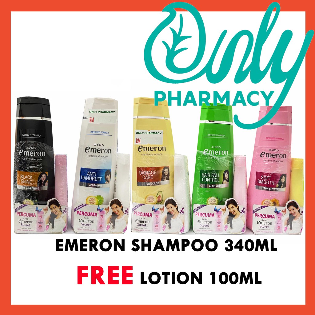 Emeron Nutritive shampoo170ml Emeron Hijab Shampoo 340ml | Shopee Malaysia