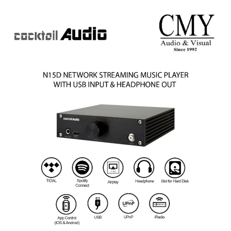 Cocktail Audio N15D USB DAC + Network Player (Made in Korea)Free Anti ...