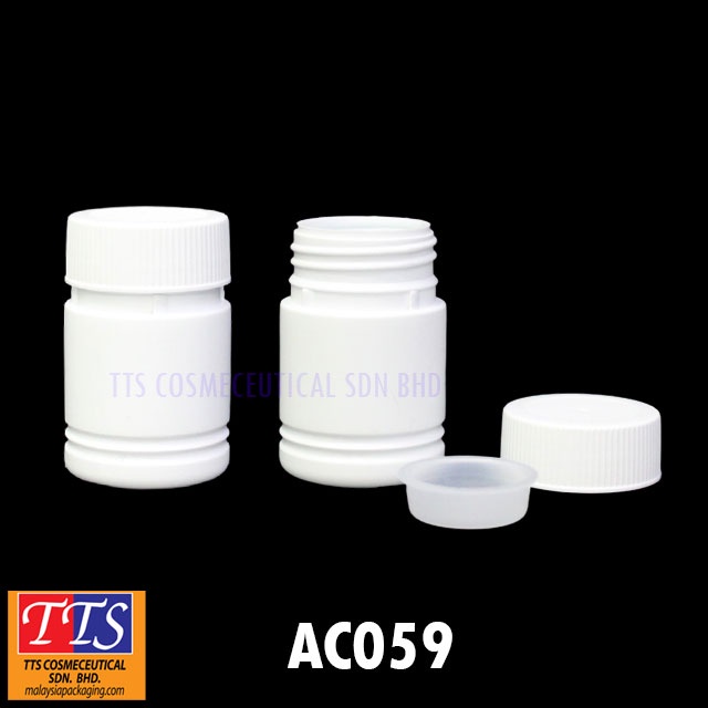 White Plastic Capsule Bottle Empty Bottle Botol Ubat Botol Kapsul Botol ...