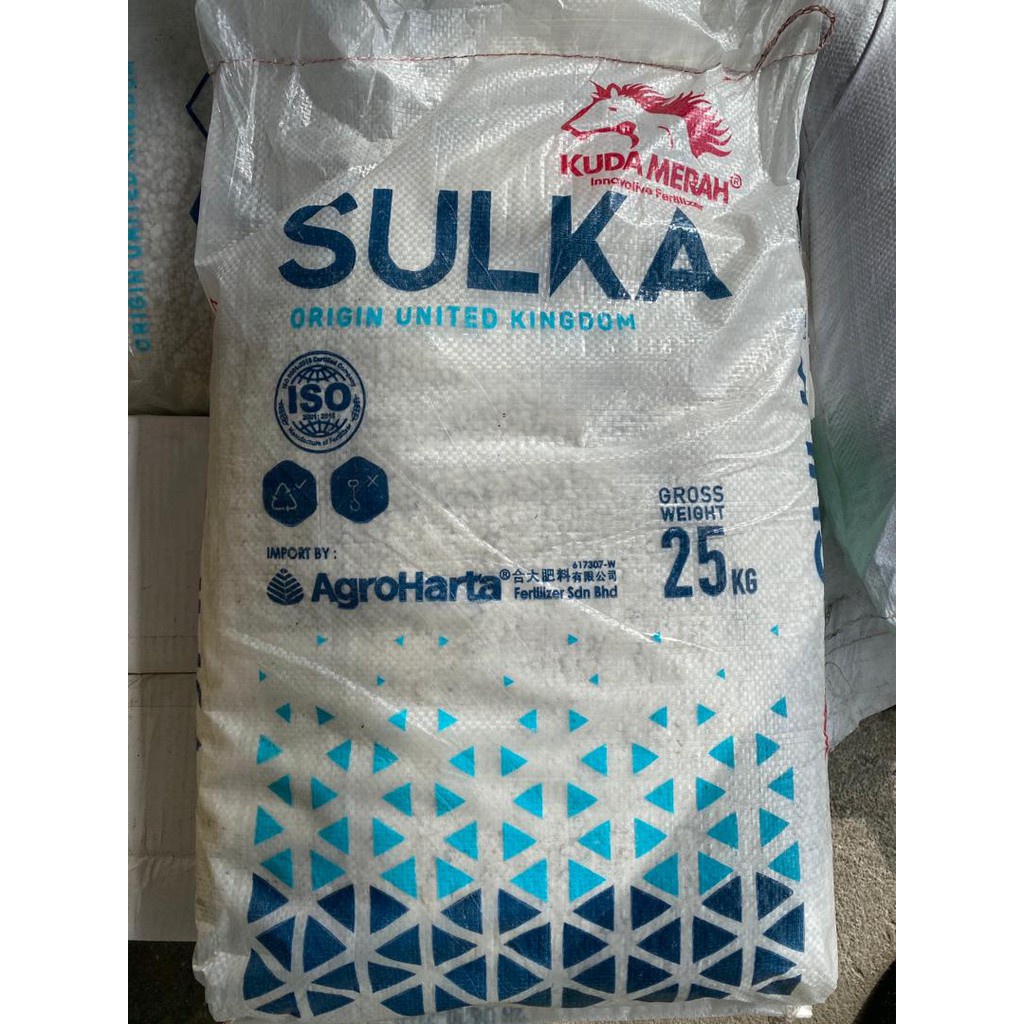 ( 1 KG ) CAP KUDA MERAH Baja Sulka 1 Kg Baja Slow Release Dari UK ...