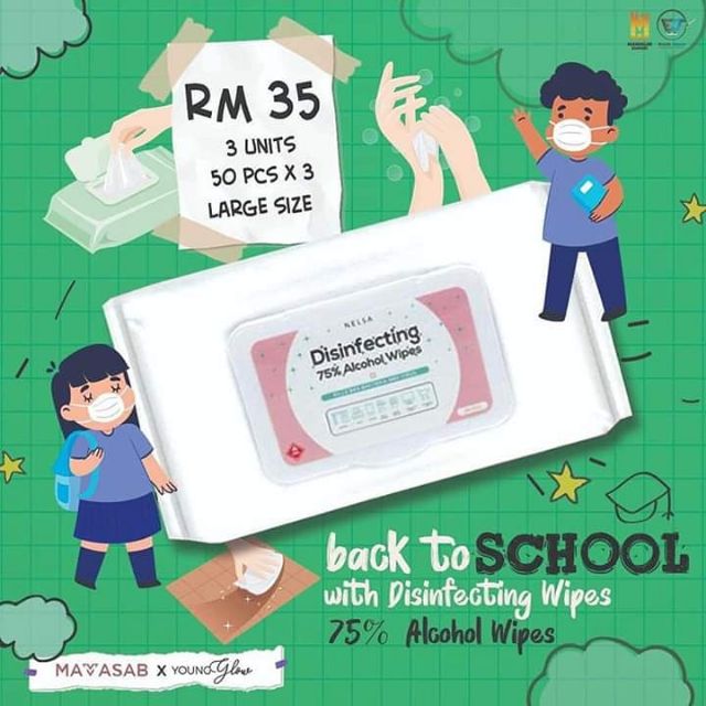 💥CLEARANCE SALE💥[Large] Nelsa Disinfecting Alcohol Wipes 💯 Original ...