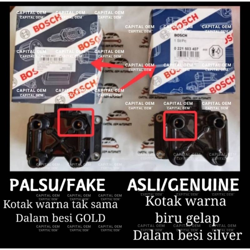 BOSCH IGNITION PLUG COIL Waja Campro / Wira VDO / Gen 2 / Satria Neo ...