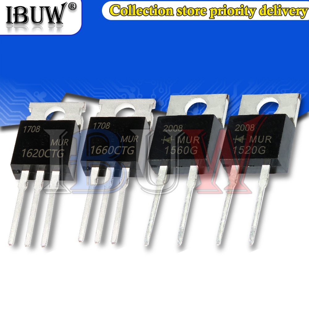 10PCS MUR1520 MUR1560G MUR1620CT MUR1620CTR MUR1660CT MUR1660G MUR860G ...