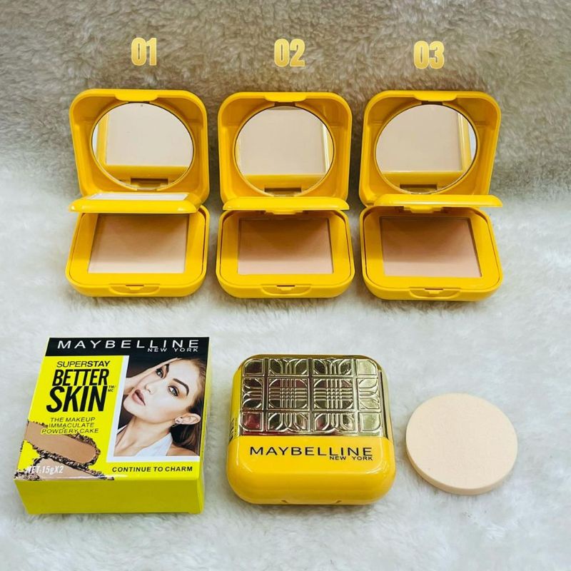 COMPACT POWDER SUPER STAY BETTER SKIN MAYBELLIN 2in1 | Shopee Malaysia