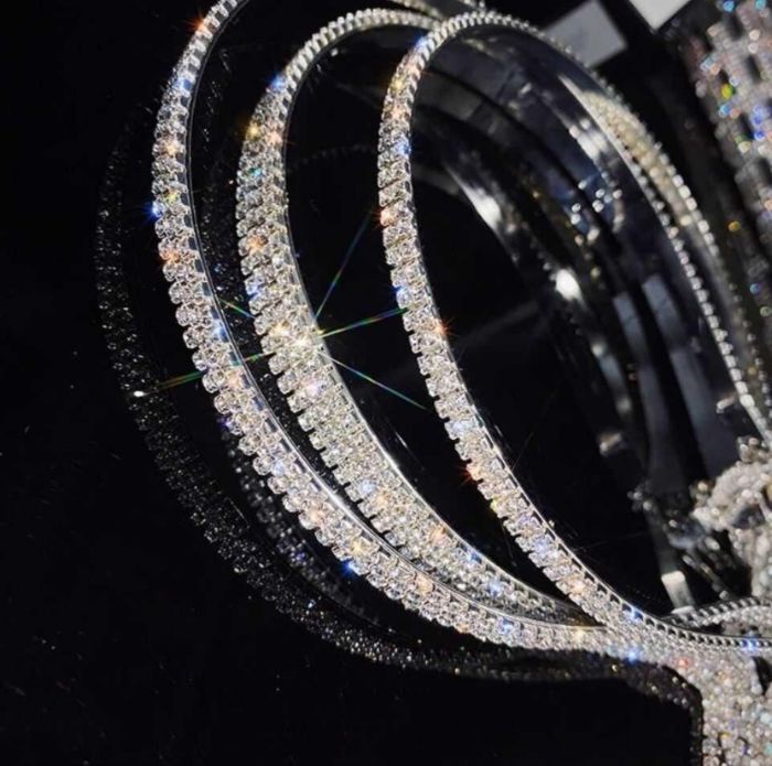 Korean Rhinestone Diamond Shiny chain Hair band Hairband Headband ...