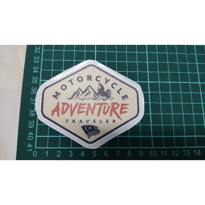 printing sticker Motorcycle Adventure Traveler Malaysia | Shopee Malaysia