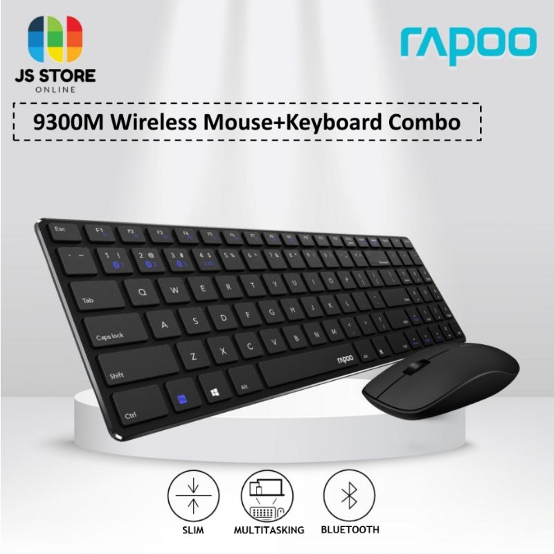 Rapoo 9300M Wireless Multi-Mode Mouse + Keyboard Combo (Combo Keyboard) | Shopee Malaysia