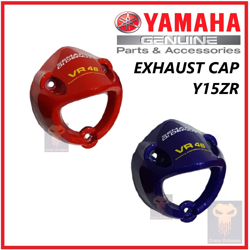 Muffler Cap Cover Yamaha Y15ZR Y15 V1 / V2 Exhaust Ekzos Cover VR46 VR ...